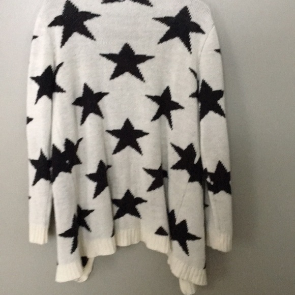 Rue21 | Sweaters | Black And White Star Cardigan | Poshmark